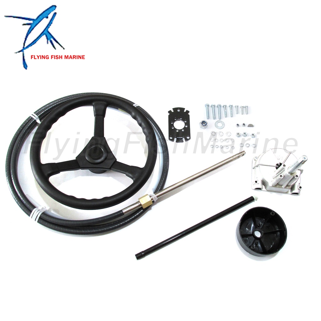 Boat Steering Cable Outboard Steering Cable 12ft Mechanical Rotary ...
