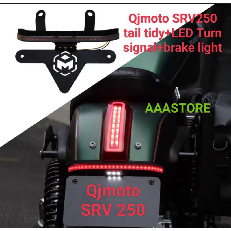 Qjmoto SRV 250 Tail Tidy+LED+turn sign light+brake light | Shopee Malaysia