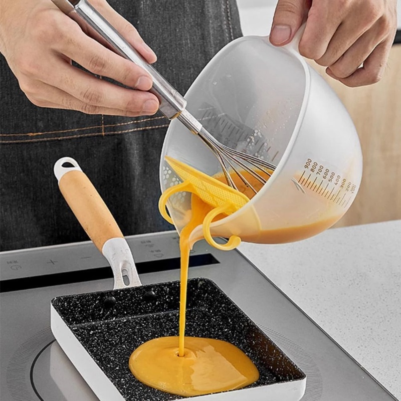 Practical Egg Liquid Measuring Bowl With Scale Froth Filtering Cup ...