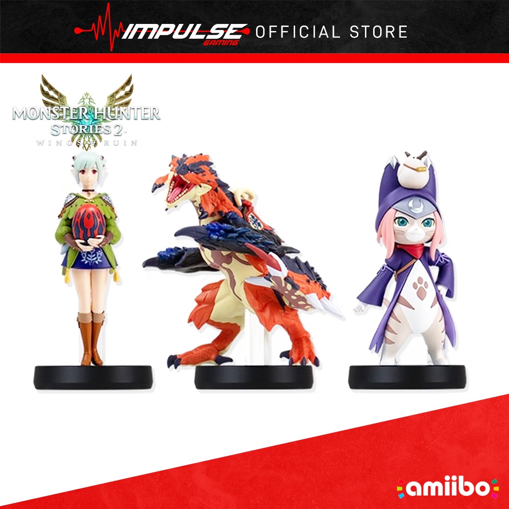 Amiibo Monster Hunter Stories 2 Series - Razewing Ratha, Ena, Tsukino ...