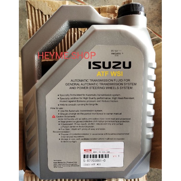 ISUZU GENUINE ATF WSI FOR ISUZU D MAX RT50 1.9(BLUE POWER)4L 58770-30010 | Shopee Malaysia