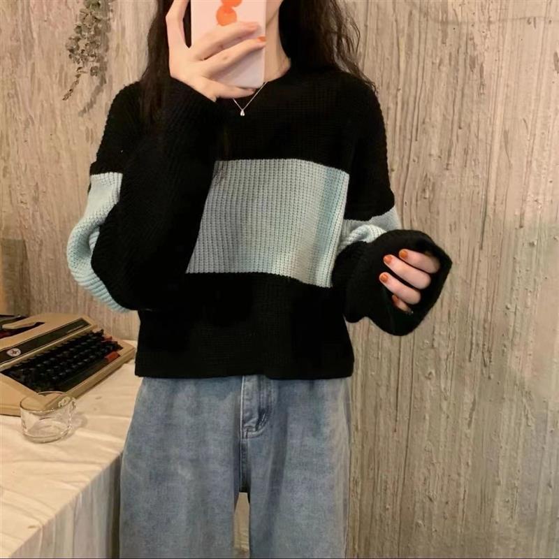 Lazy Style Long Sleeved Sweater Women Winter Loose Slimmer Look