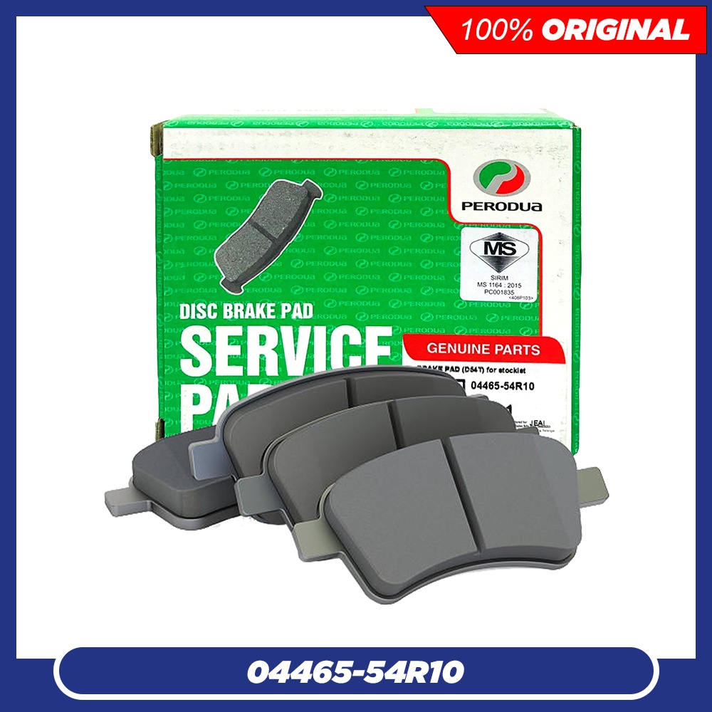 PERODUA DISC BRAKE PAD FRONT - Myvi 2011-2017 / Axia / Bezza 04465 ...