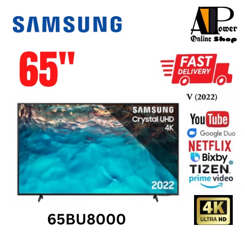 Samsung 65 inch 65BU8000 4K UHD Smart TV (2022) | Shopee Malaysia