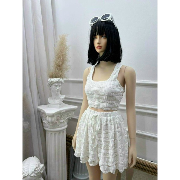 Set Of Ripple Lace Thighs On Super Cute Cheap Form Ut | Shopee Malaysia