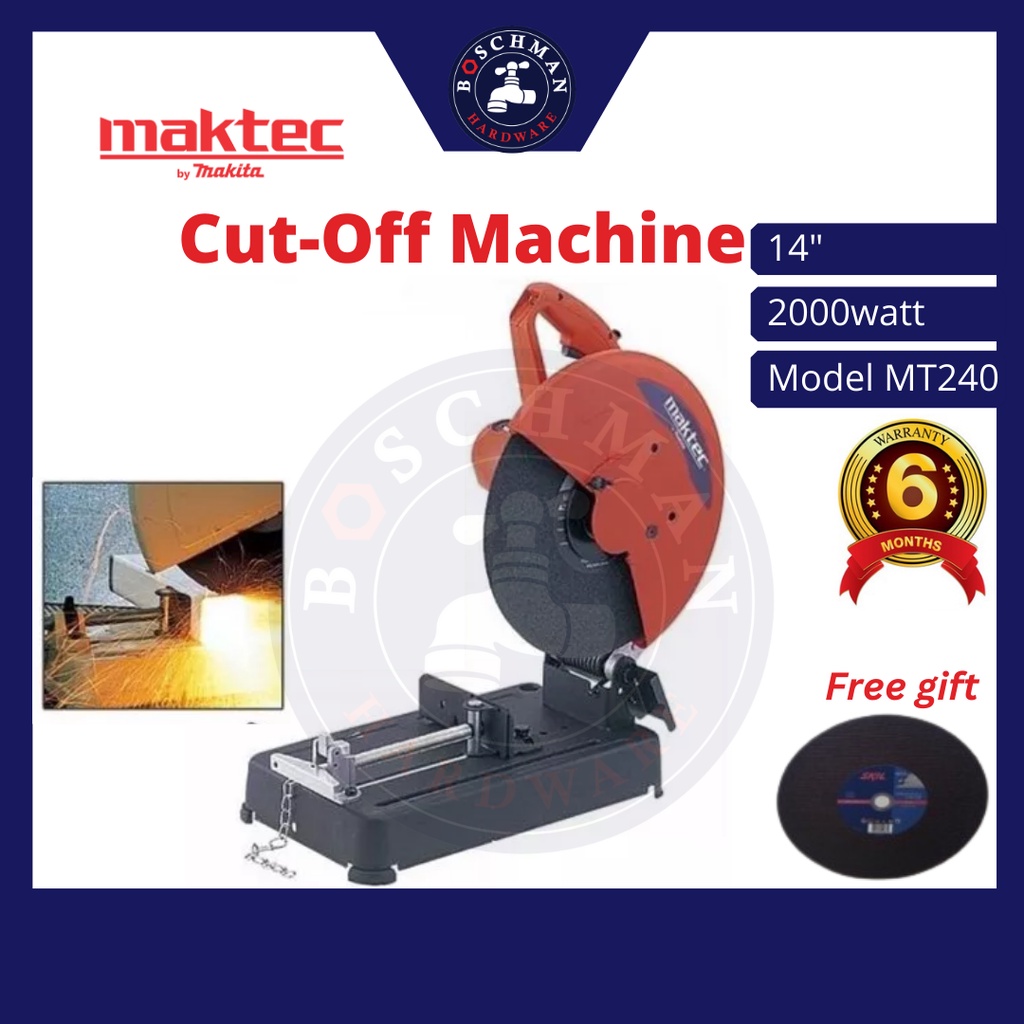 Maktec Cut Off Saw 14" 355mm 2000w Model MT240 Electric Cut-Off Machine ...