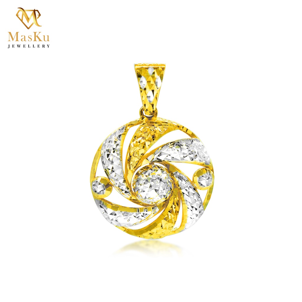 MasKu Jewellery 22K / 916 Loket Koleksi Abstrak MKJP180431-MKJP180432 ...