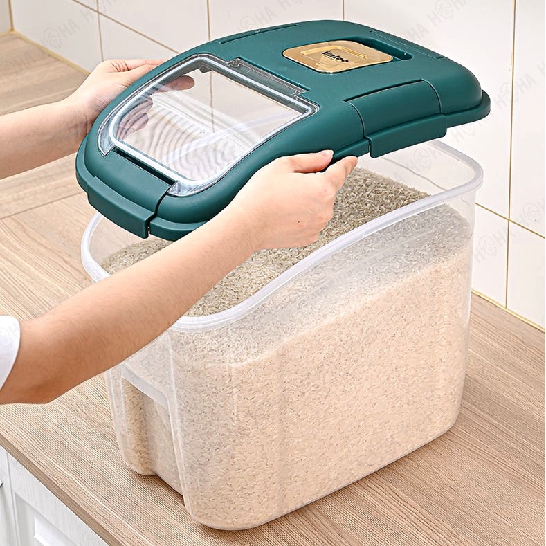 5/10KG Kitchen Rice Storage Box Rice Box Rice Bucket Moisture-proof ...