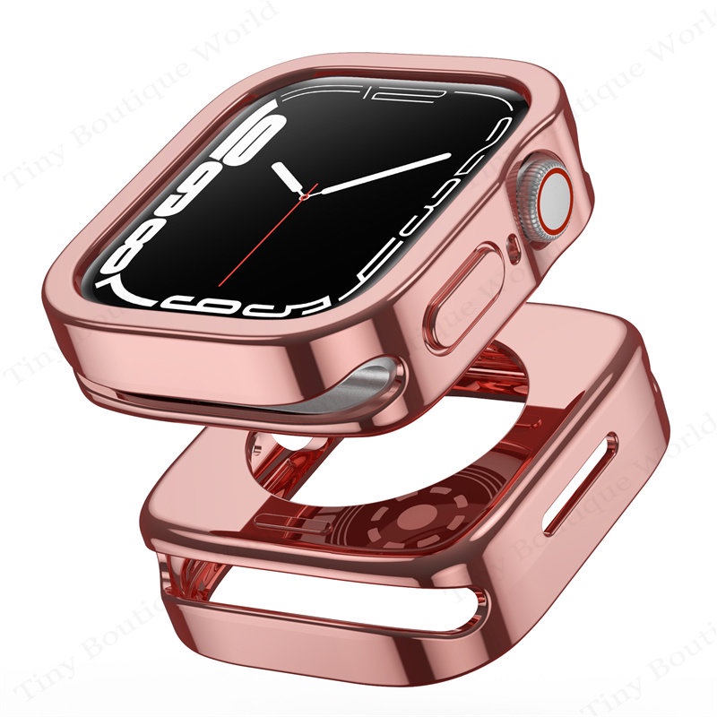 Straight Edge Bumper Cover Protector Frame Case for Apple Watch 45mm ...