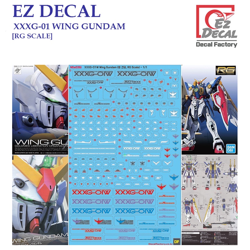 [EZ DECAL] F01 RG 1/144 WWWG-01 WING GUNDAM WATER SLIDE DECAL [RG SCALE ...