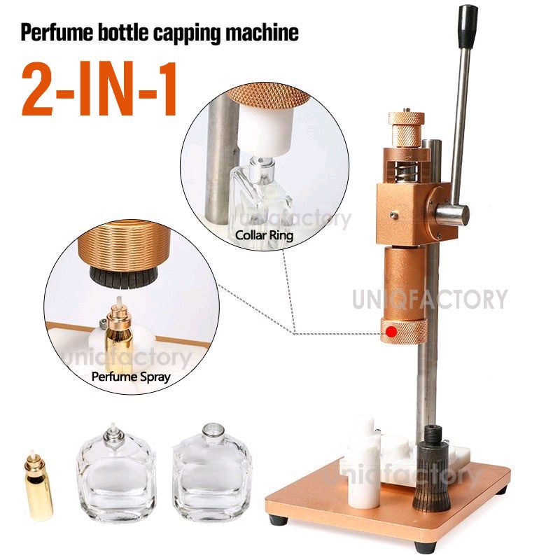 (2-IN-1) Manual Perfume Bottle Crimping Capping Machine Spray Head ...