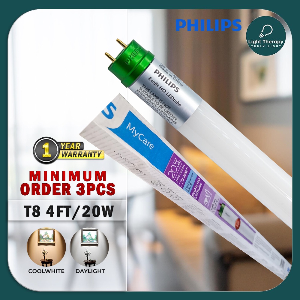 𝐒𝐈𝐑𝐈𝐌 Philips Tungsram 4'/18W 4'/20W T8 LED Tube Lampu Panjang ...