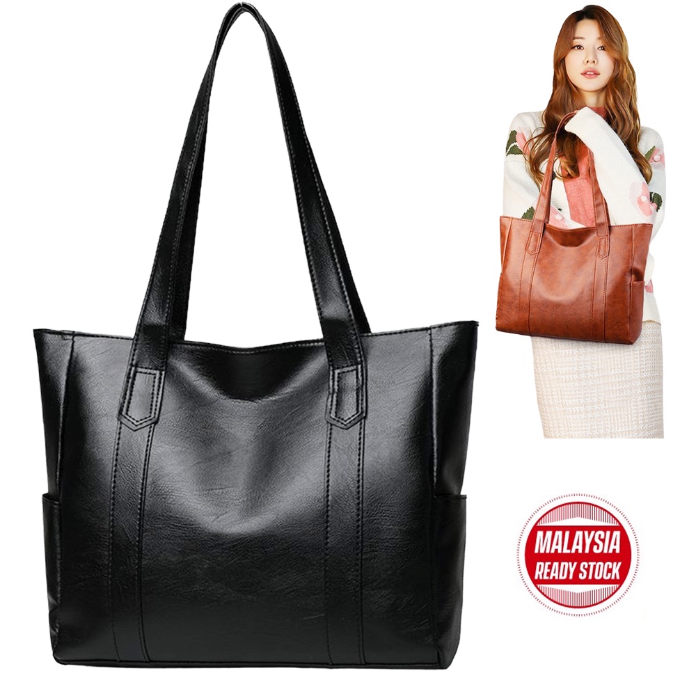 Beg Tangan Beg Wanita Korean Fashion Beg Sandang Wanita Beg Bahu Pu ...