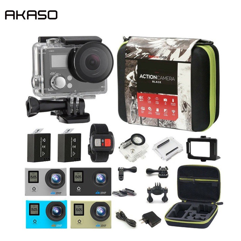 Akaso 4K Action Camera Dual Screen Ultra HD Camcorder | Shopee Malaysia