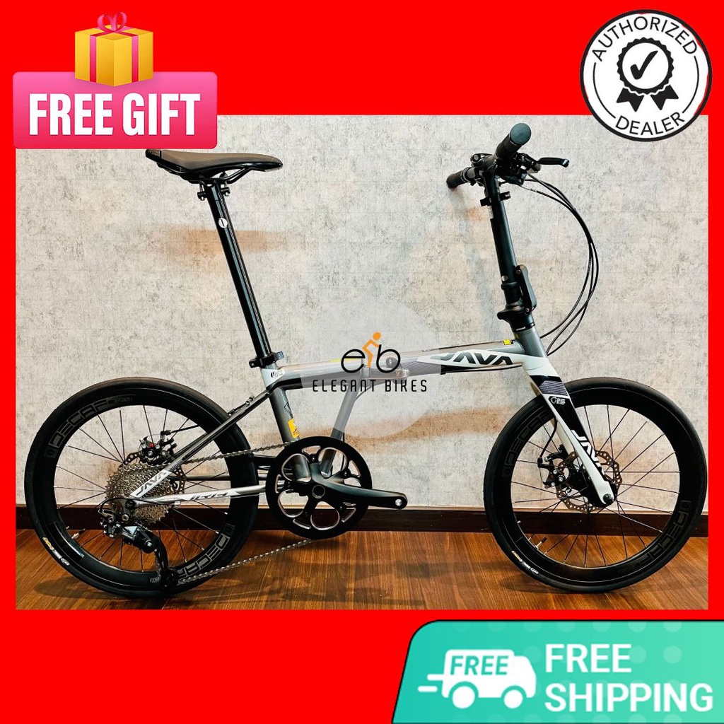 JAVA IRA CARBON FORK 10SP SHIMANO DEORE 451 WHEELSET CHROMOLY FRAME BICYCLE FOLDING BIKE ...