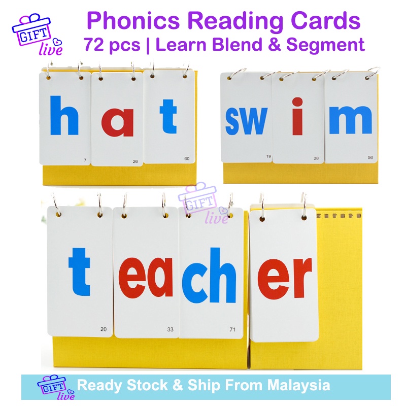 Sight Words Phonics Reading Flash Cards Spelling ABC Flashcards for ...