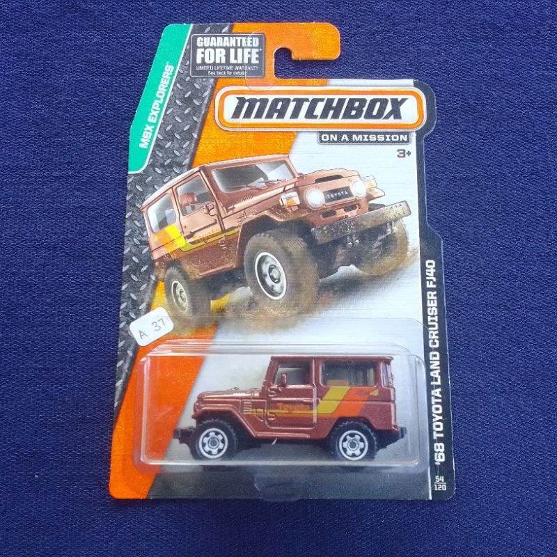 Diecast Matchbox Mbx Explorers 68 Toyota Land Cruiser FJ40 Chocolate ...