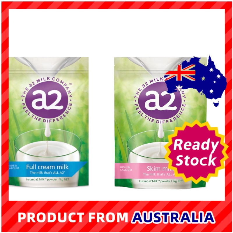 EXP:9/2023 a2 Milk Full Cream Milk Powder/Skim Milk Powder 1kg | Shopee Malaysia