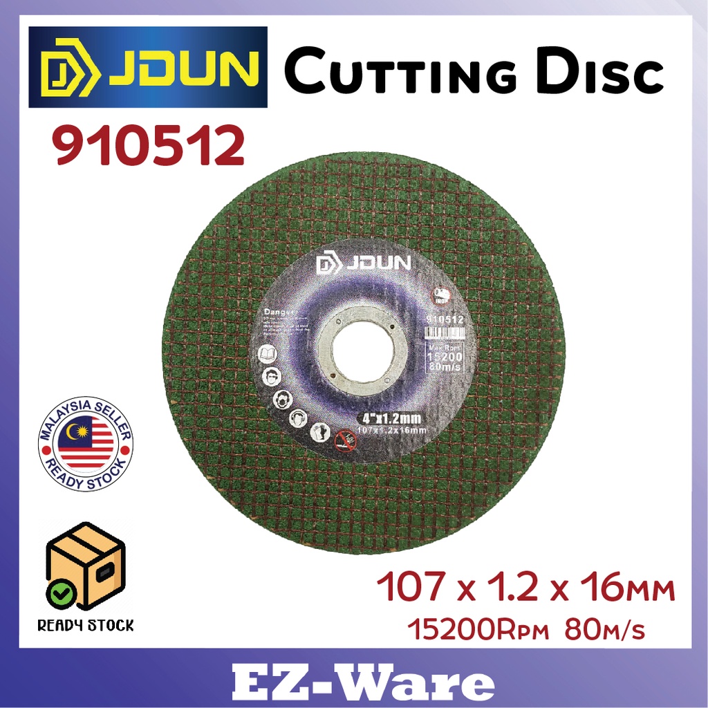 {5pcs} JDUN Cutting Disc 107mm (4") x 1.2mm x 16mm cutting wheel / Mata ...
