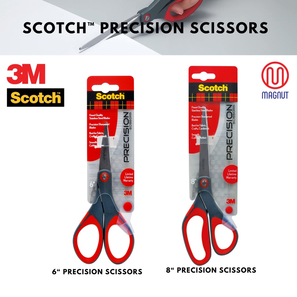3M Scotch™ Precision Scissors (6 inch / 8 inch) | Shopee Malaysia