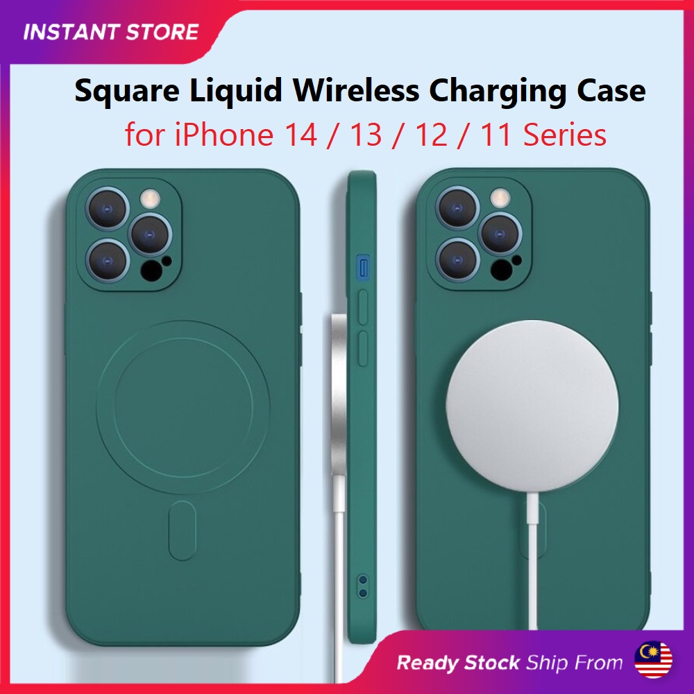 Liquid silicone Magnetic Case for iPhone XR / X / 11 / 12 Mini Pro Max ...
