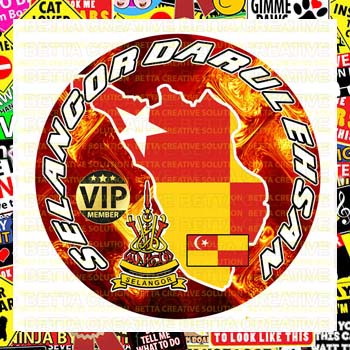 [ BESAR / STIKER LORI ] Team Selangor - Car Sticker / Bumper Sticker ...