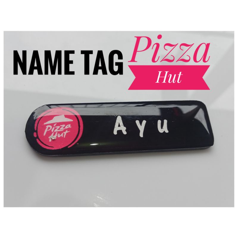 Name Tag Pizza Hut Chest Nameplate | Shopee Malaysia