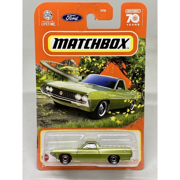 MBX Matchbox 1970 FORD RANCHERO Metallic Lime Green Pickup Truck Muscle ...