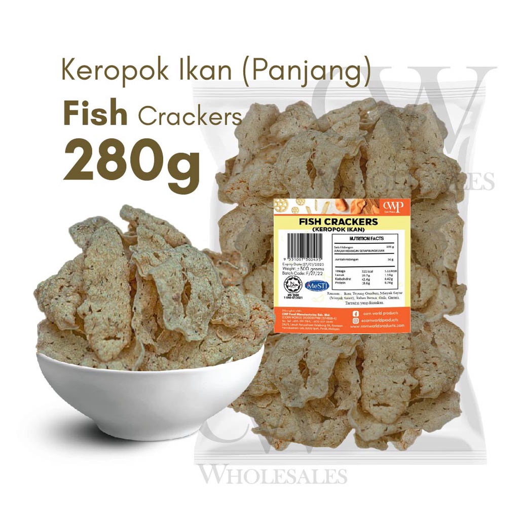 Keropok Ikan Lekor Nipis Keropok IKAN TENGIRI 150G_280G Fish Crackers READY TO EAT wholesale ...