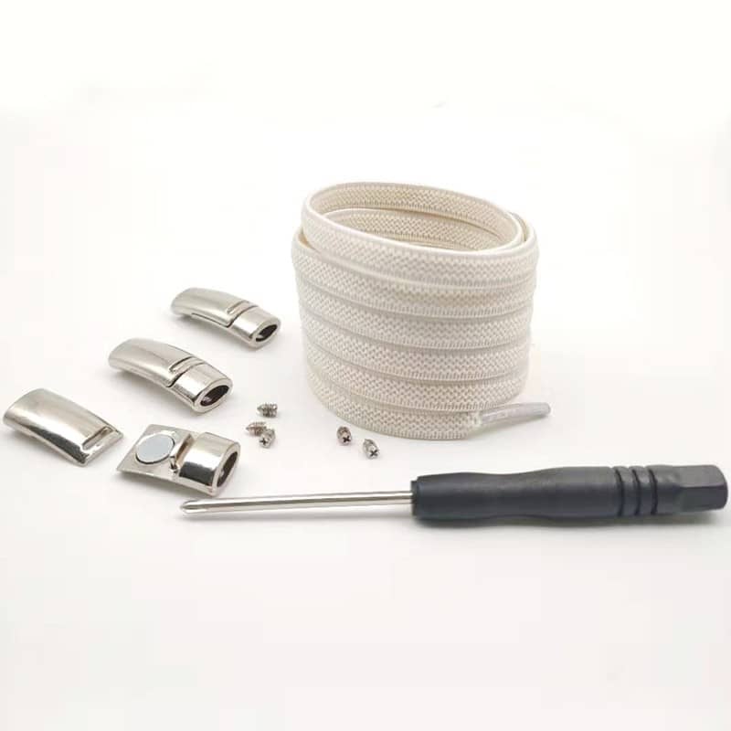 1pair Tali Kasut Buckle Magnet Elastic Shoe Laces Magnetic Locking ...