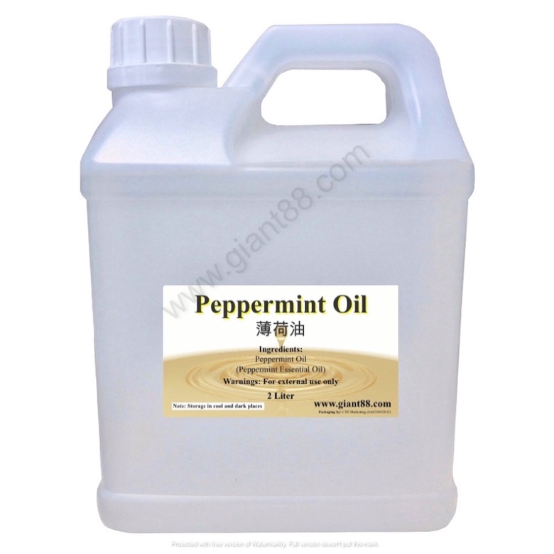 Peppermint Essential Oil (Highly Concentrated) 薄荷油(薄荷精油) 2 Liter / 1 ...
