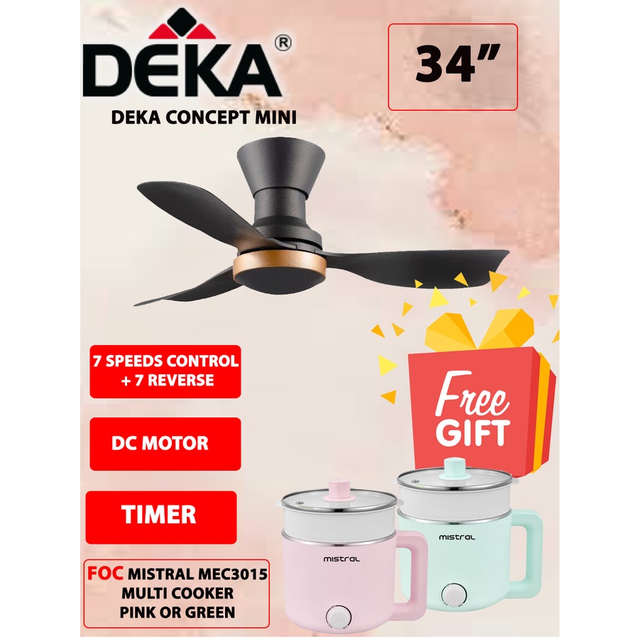 DEKA CONCEPT MINI 34 INCH BABY FAN/DC MOTOR | Shopee Malaysia