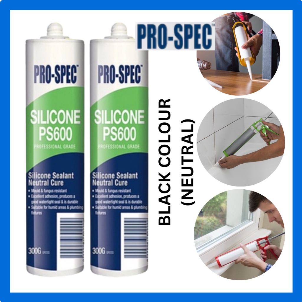 PRO SPEC PS600 Silicone Sealant Neutral Cure - BLACK | Shopee Malaysia