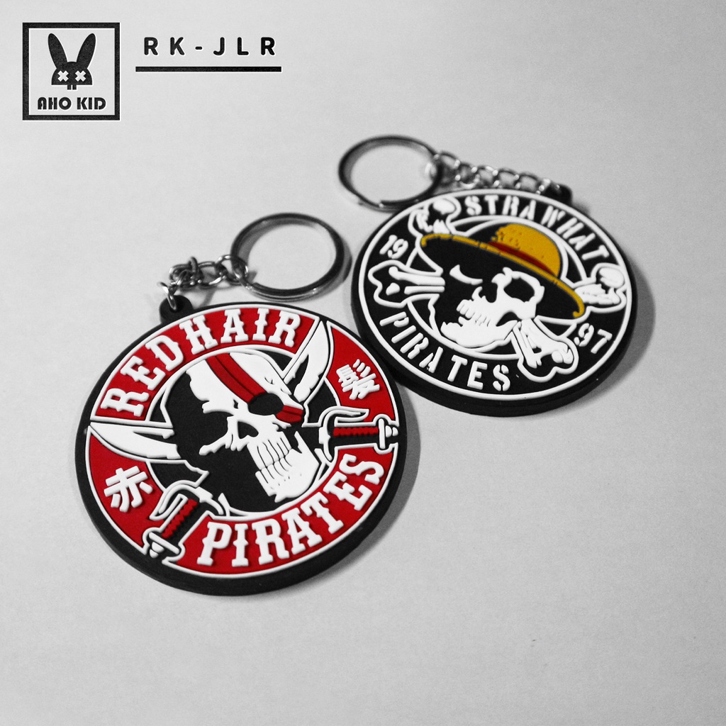 Aho Kid Original | Rubber Keychain - One Piece Realistic Jolly Roger ...