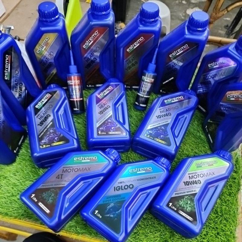 🇮🇹 Estremo 🇮🇹 Italy Engine Oil Coolant Gear Oil 4T minyak engine ...