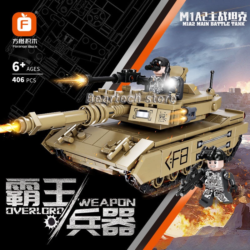 Militar Ww2 99A M1a2 Merkava Main Battle Tank Building Blocks Tiger Tanks Army Soldier Bricks ...