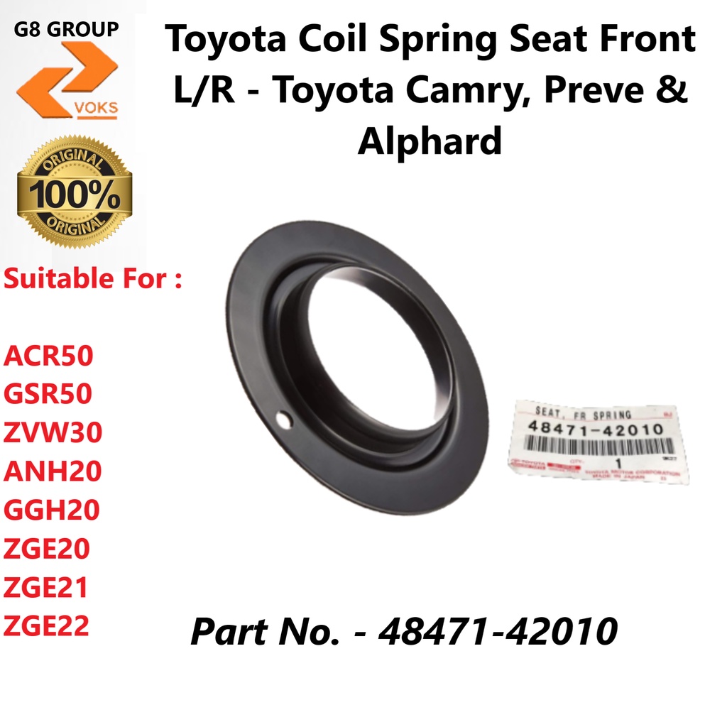 Toyota Coil Spring Front upper/front L/R ( 48471-42010 ) | Shopee Malaysia