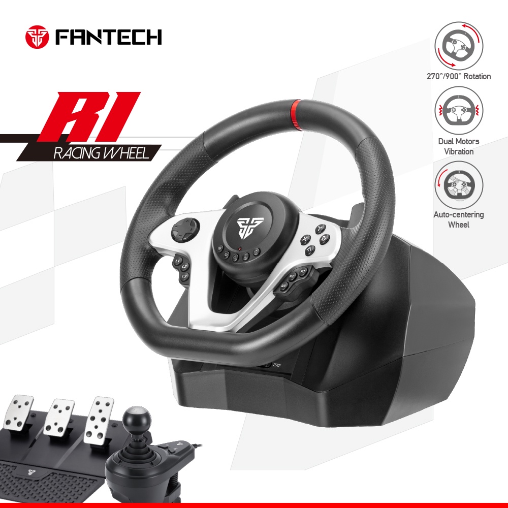 Fantech R1 270/900 Racing Wheel for PC, PS3, PS4, XBOX 360, XBOX ONE ...