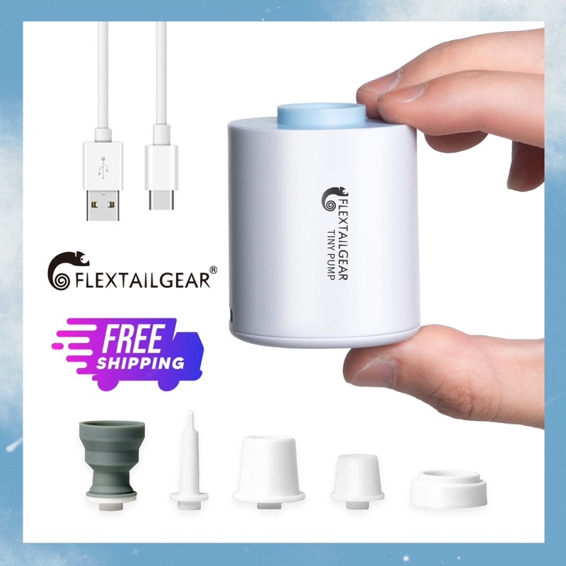 FLEXTAILGEAR Tiny Pump Portable Air Pump Ultra-Mini Air Pump with 1300mAh Battery USB ...