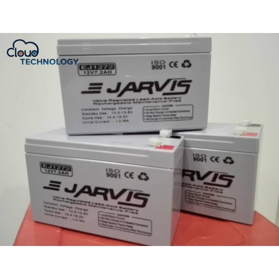 E-JARVIS EJ1272 12V 7.2AH VRLA RECHARGEABLE UPS/KEYPHONE BATTERY - BIG ...