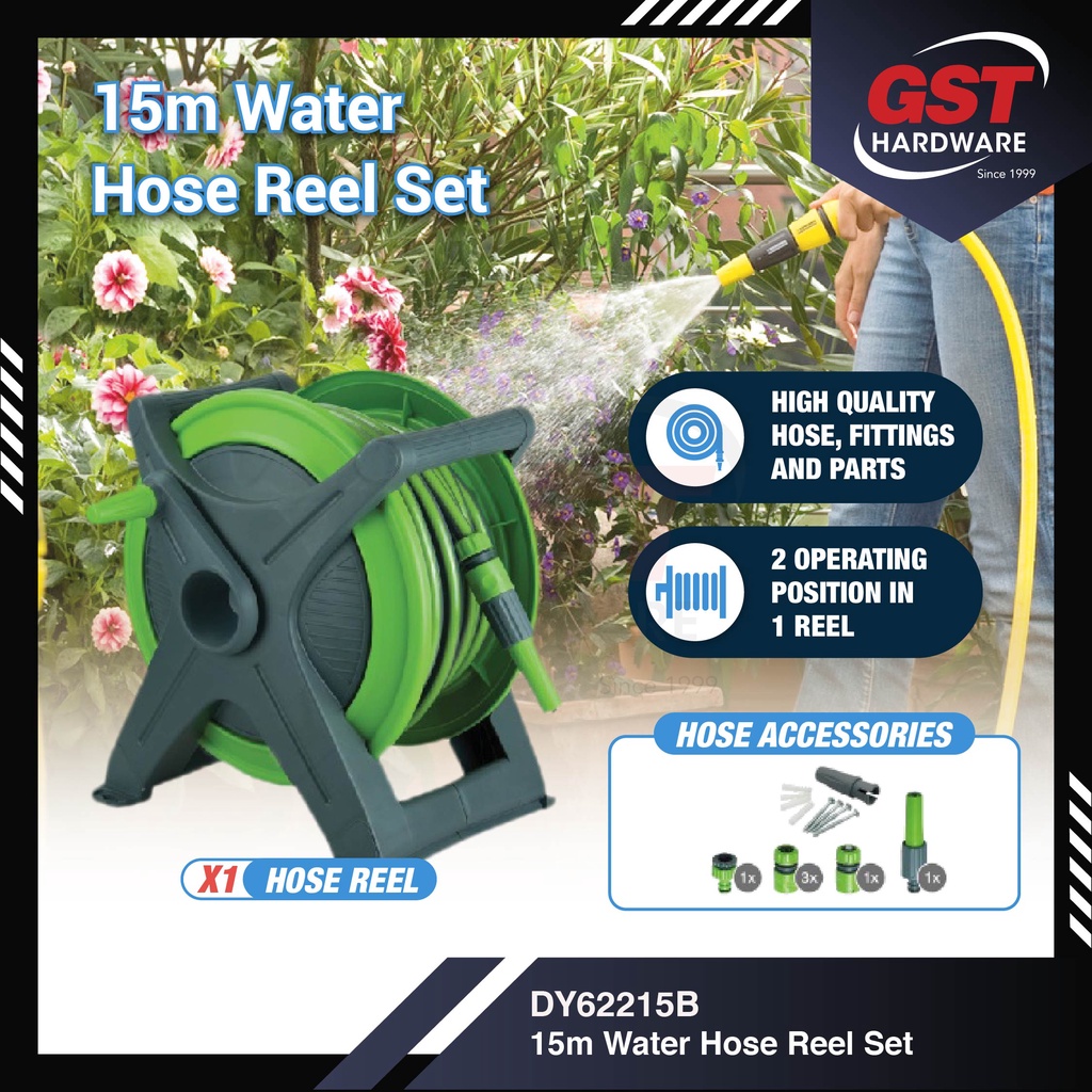 Daye Water Hose Reel Set Wall Mount Garden Hose Reel Set Pipe Hose Reel ...