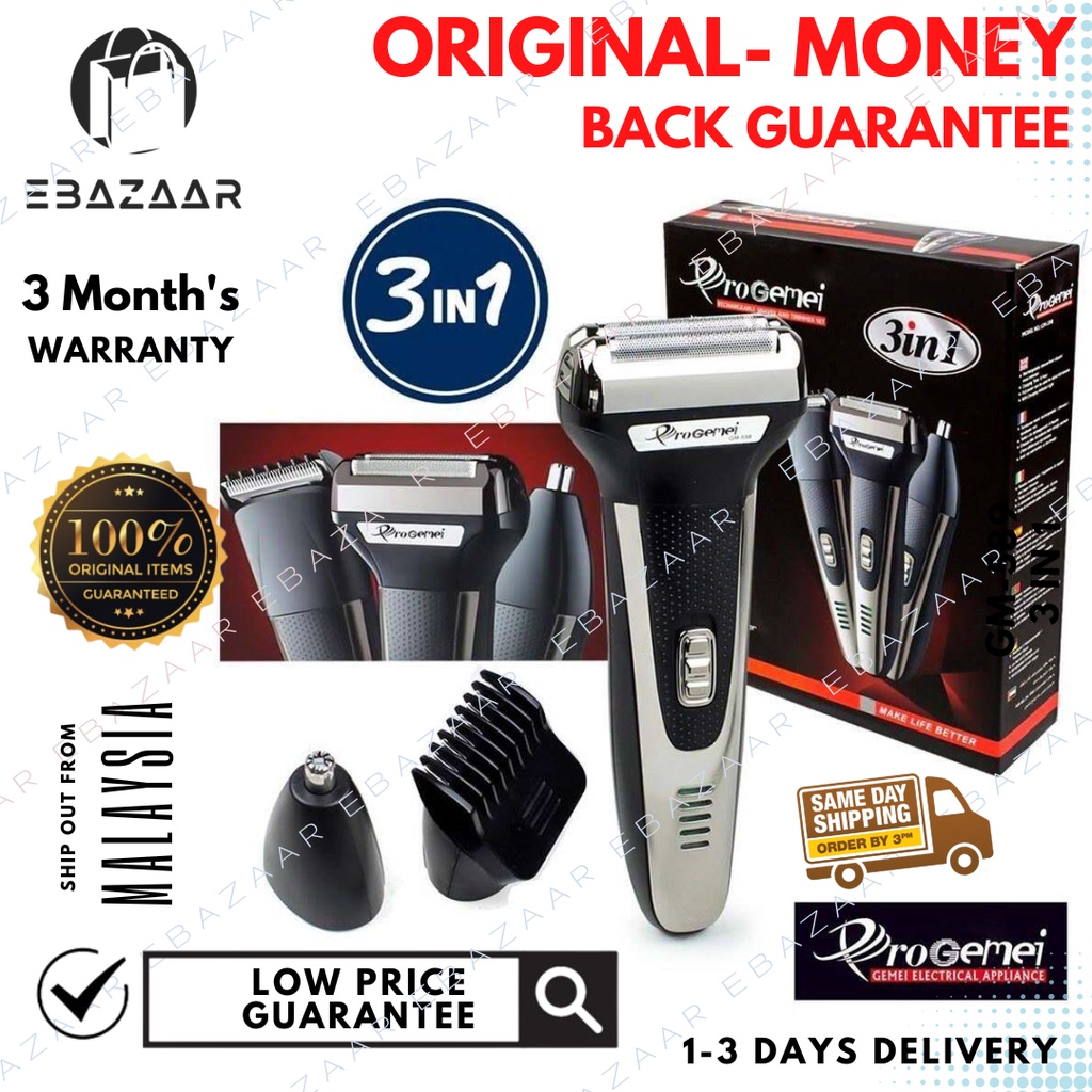 Original ProGemei / gemei / geemy GM-598 Rechargeable Shaver & Trimmer ...