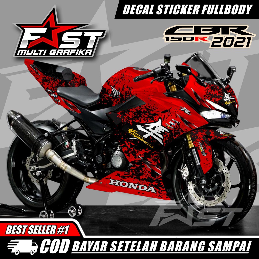 Decal Cbr 150R Full Body 2021 Leopard Sticker Cbr 150R 2021 Full Body Striping Cbr 150R 2021 ...