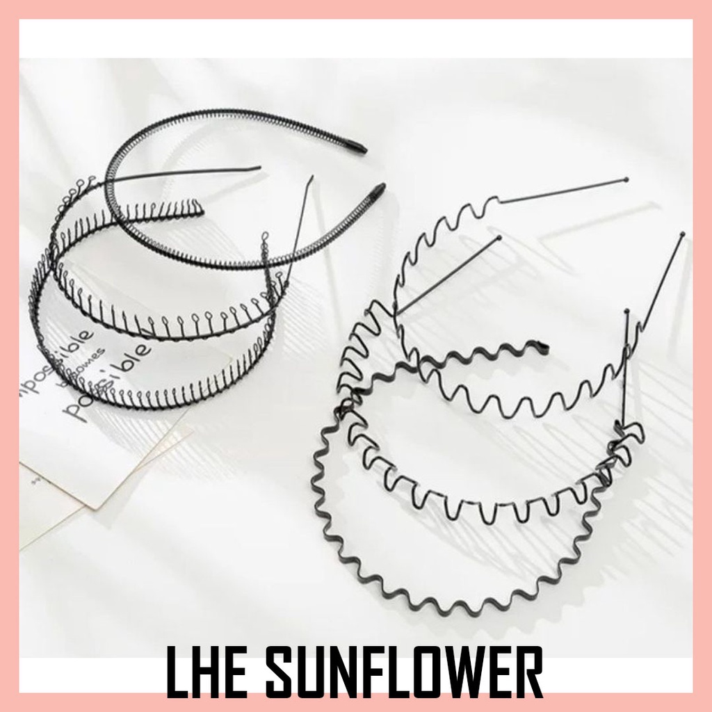 Cekak rambut lelaki perempuan besi hairband men women steel flexible ...