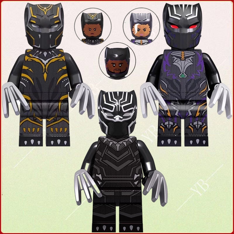 Learning toys for kids Superhero Black Panther 2 Wakanda Model Building ...
