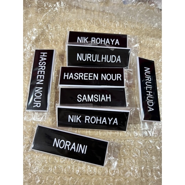 name tag/tag nama ready stok | Shopee Malaysia
