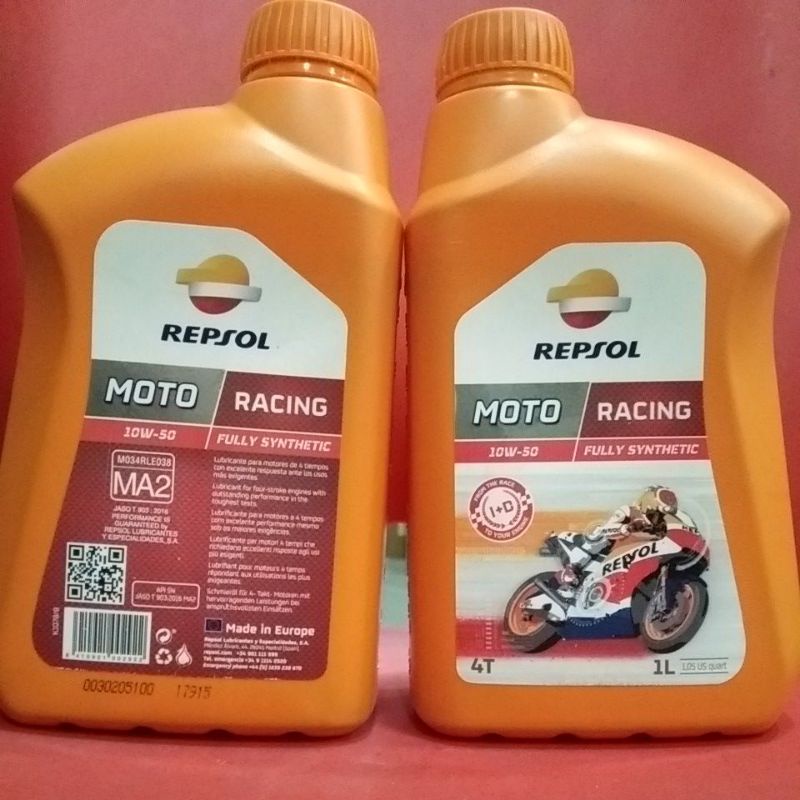 Repsol 10w50 MOTO RACING Fully Synthetic 1L | Shopee Malaysia