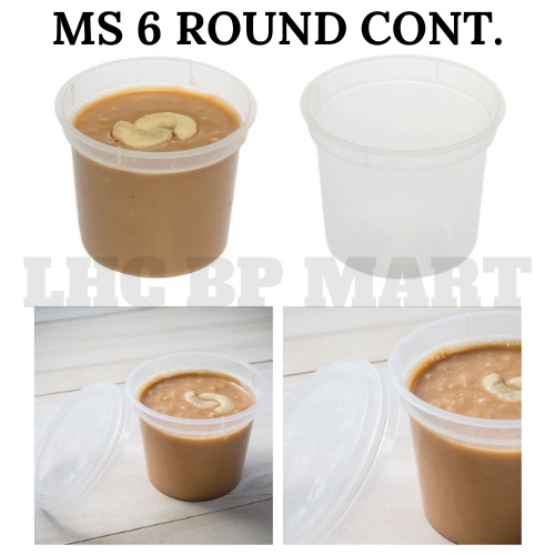 [LHC] MS 6 PP DISPOSABLE ROUND CONTAINER WITH 50PCS / BEKAS DADIH 6OZ ...
