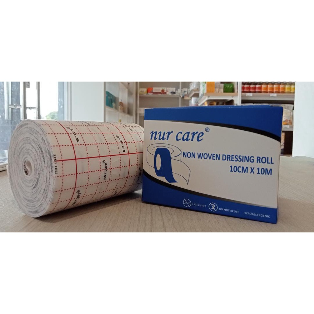 NUR CARE NON WOVEN DRESSING ROLL 10CM X 10CM | Shopee Malaysia