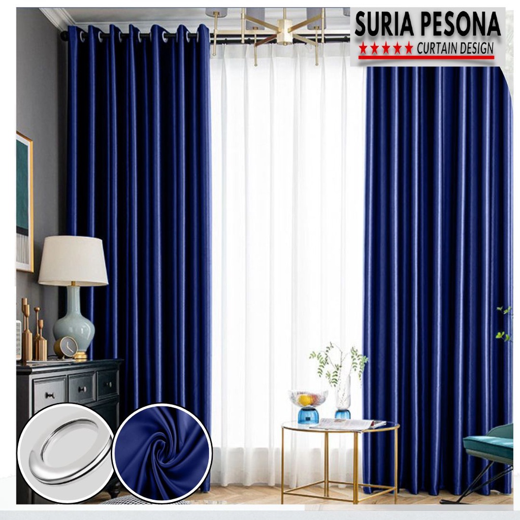G13-Ready Made Curtain!!! Siap Jahit Langsir ,Langsir RAYA Kain Tebal ...